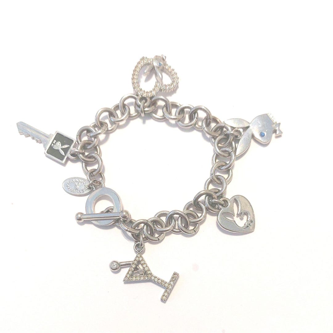 Playboy Charm Bracelet. Very Quirky With Five Themed Charms. Unique and ...