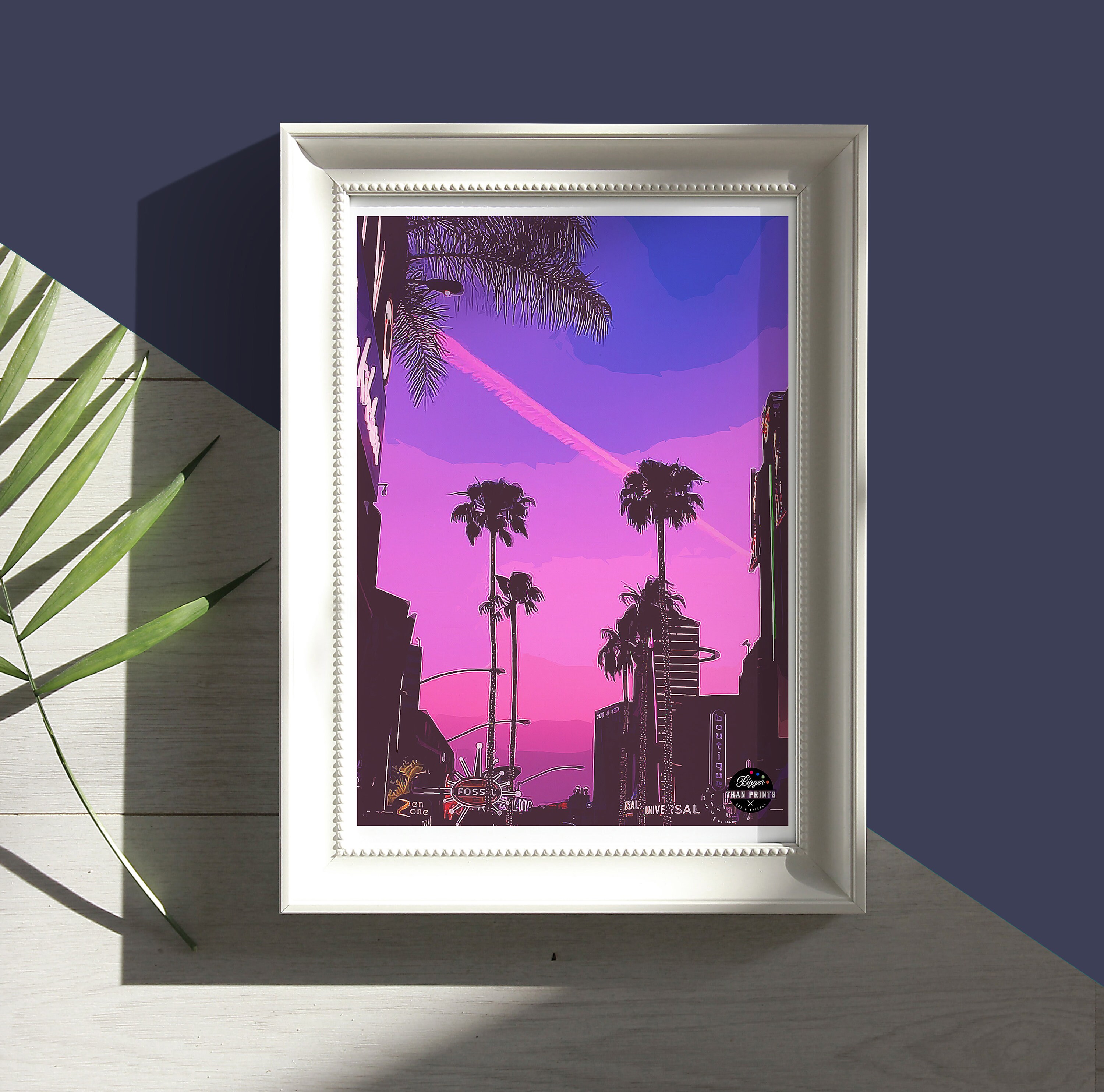 Miami Skyline Print Miami print Miami Art Print Art Deco | Etsy