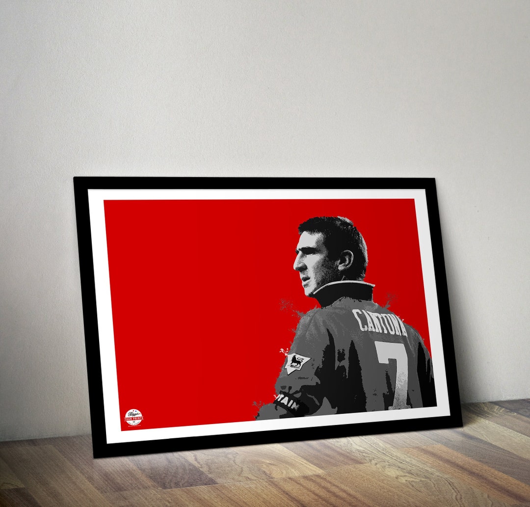 Eric Cantona Print Manchester United Poster Eric Cantona - Etsy