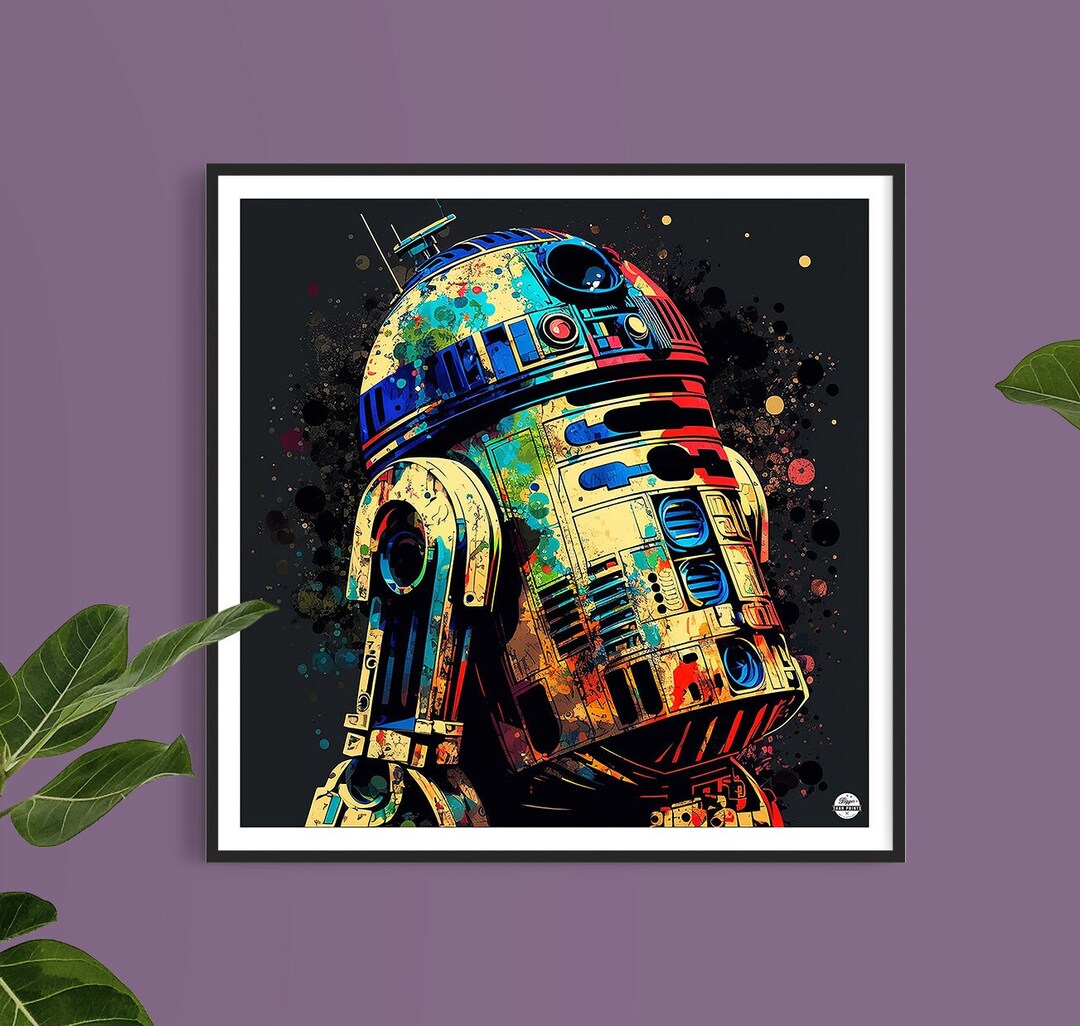 R2D2 Print - Star Wars Poster, R2D2 Wall Art, Star Wars Print, R2D2 ...