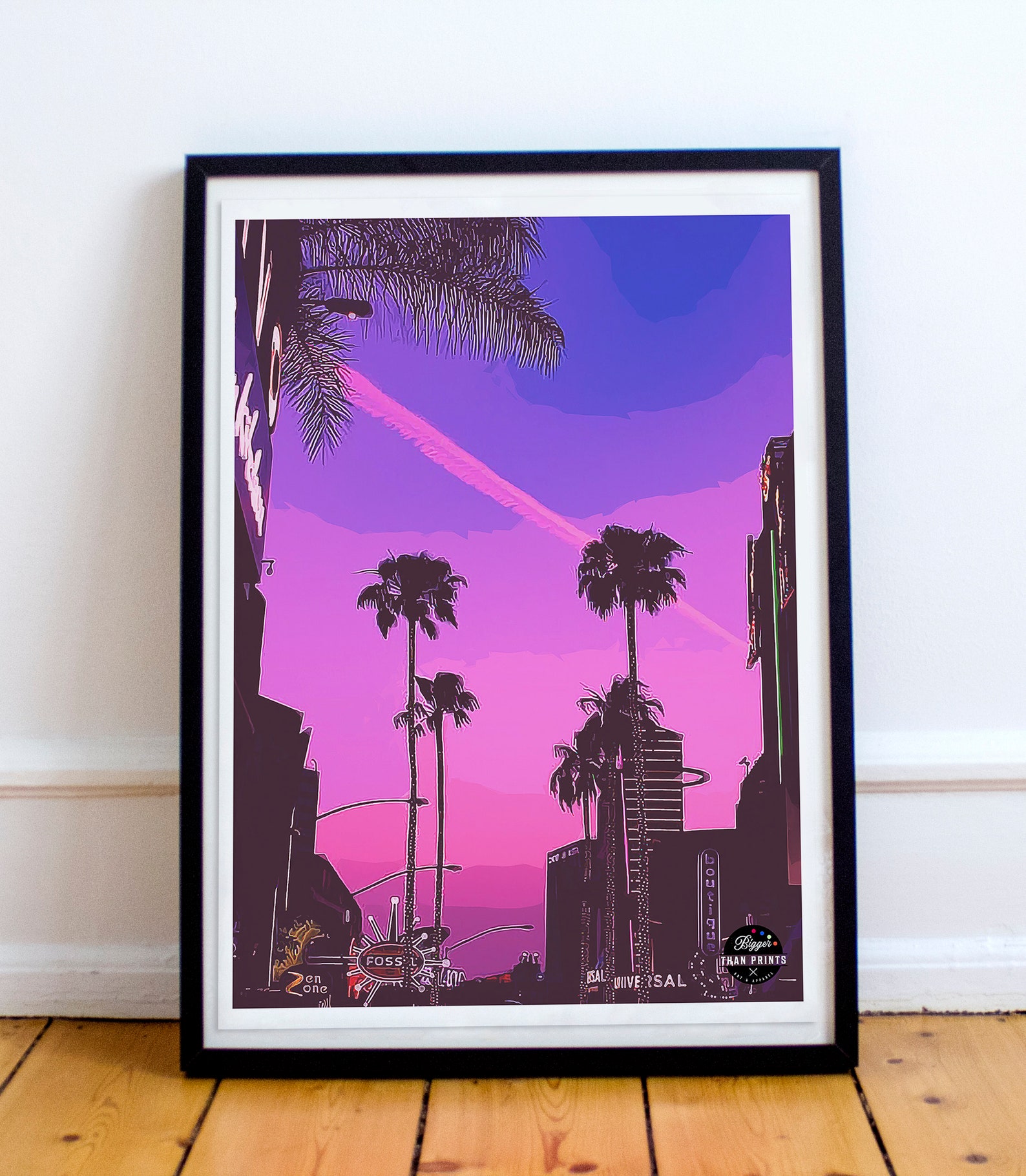 Miami Skyline Print Miami Print Miami Art Print Art Deco - Etsy