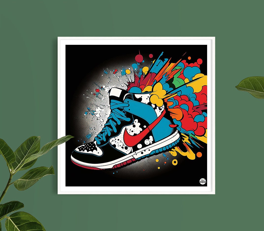 Sneakerhead Print Hypebeast Poster, Sneakerhead Wall Art, Nike Air Dunk ...