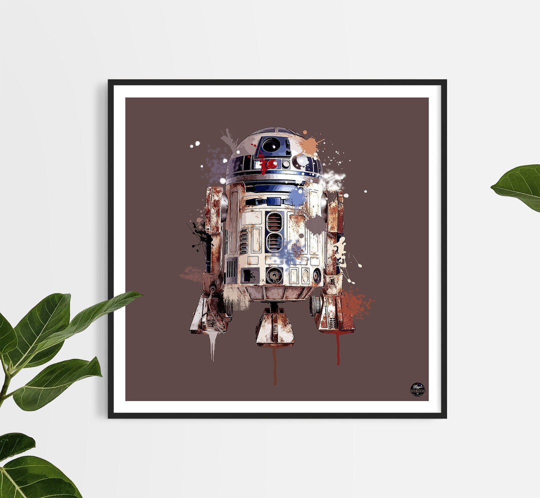 R2D2 Print - Star Wars Poster, R2D2 Wall Art, Star Wars Print, R2D2 ...