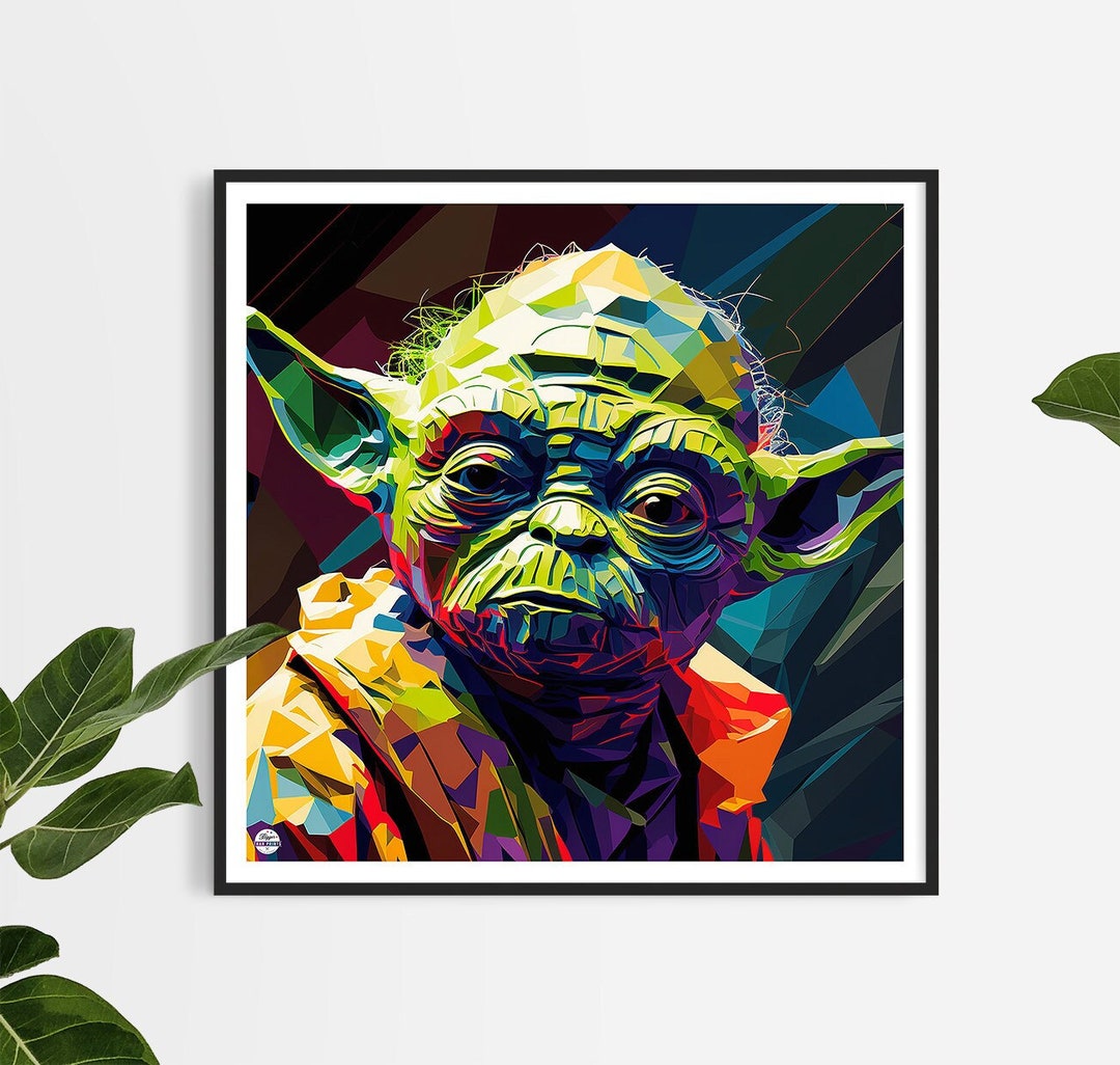 Yoda Print Star Wars Poster, Yoda Wall Art, Star Wars Print, Yoda ...