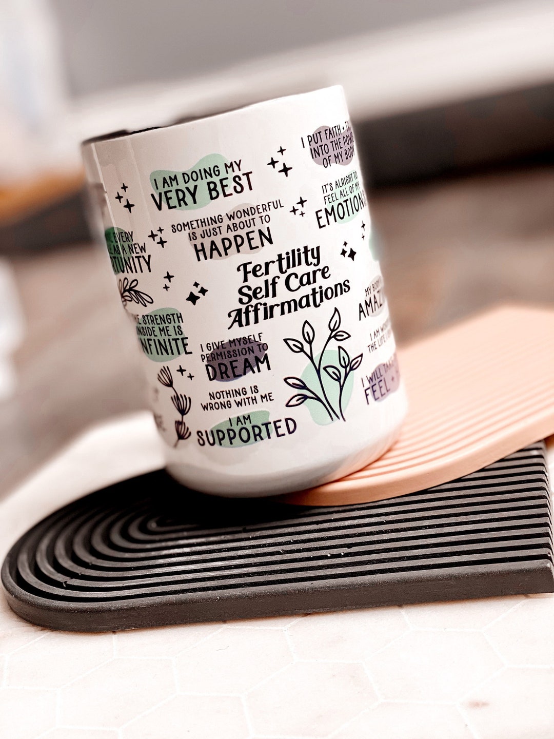 FERTILITY GIFT Fertility AFFIRMATIONS Glass and Mug Ivf - Etsy