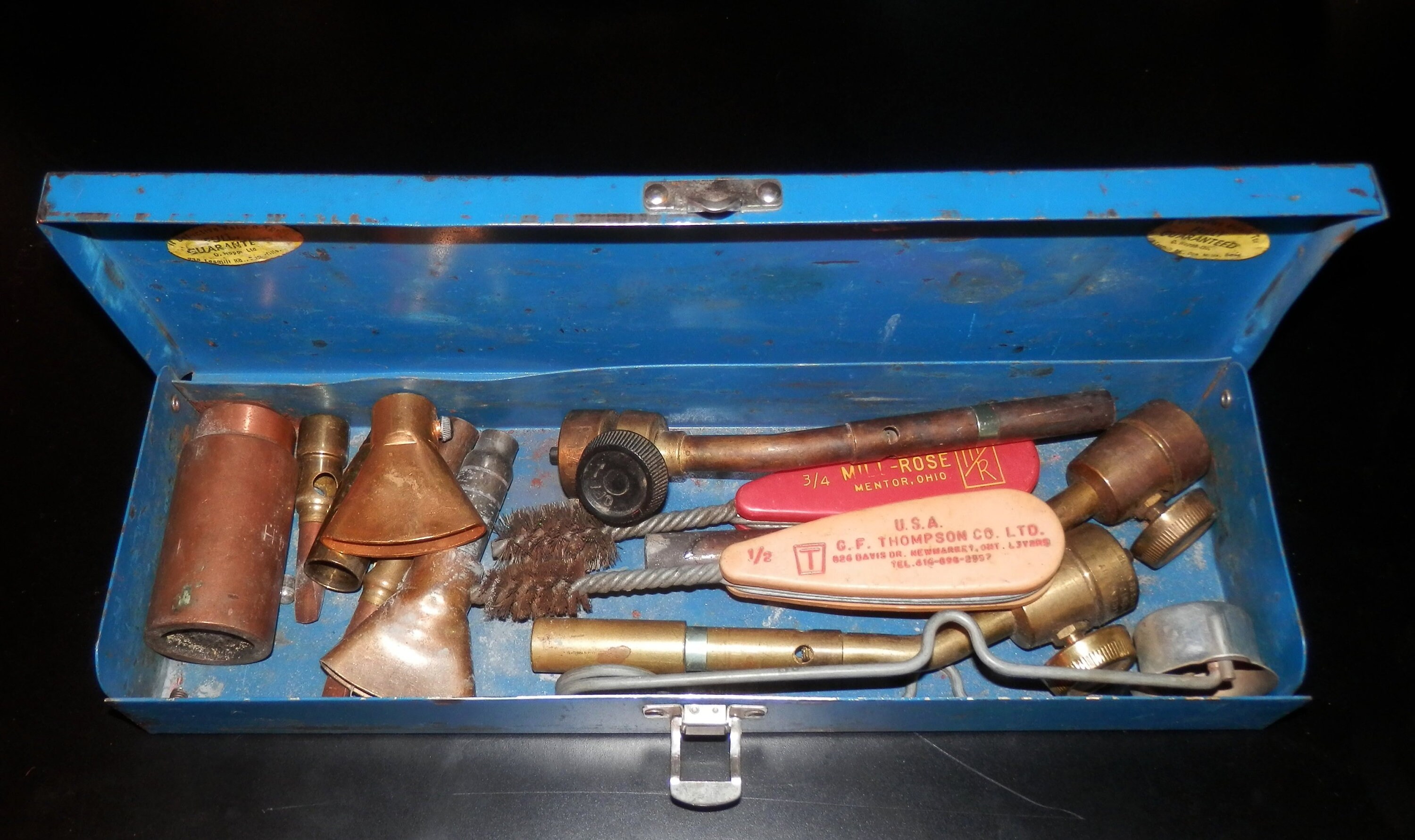 Collection of Antique Propane Torch Accessories Including 3 Valve/tip ...
