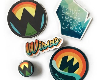 Wisconsin Button - Etsy