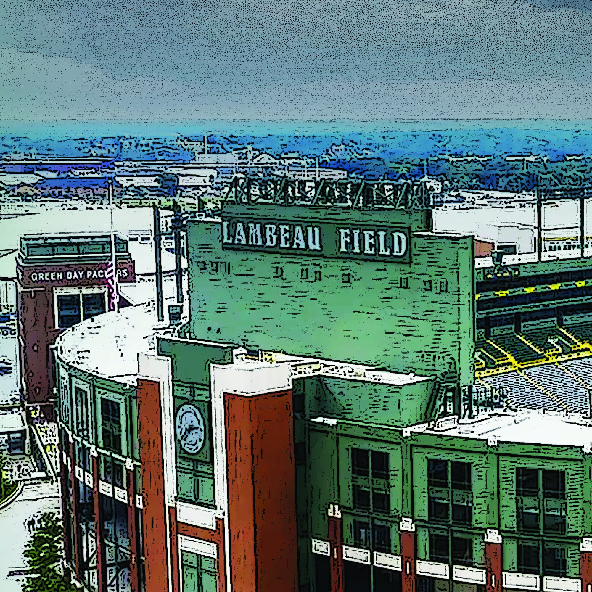Lambeau Field Digital Download Art Print - Etsy