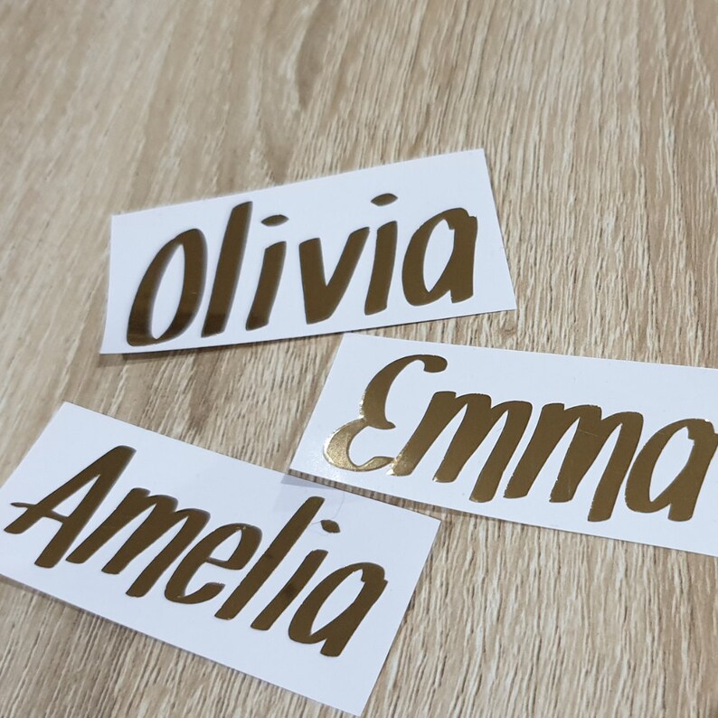 Vinyl Name Stickers, Personalised Labels - Etsy