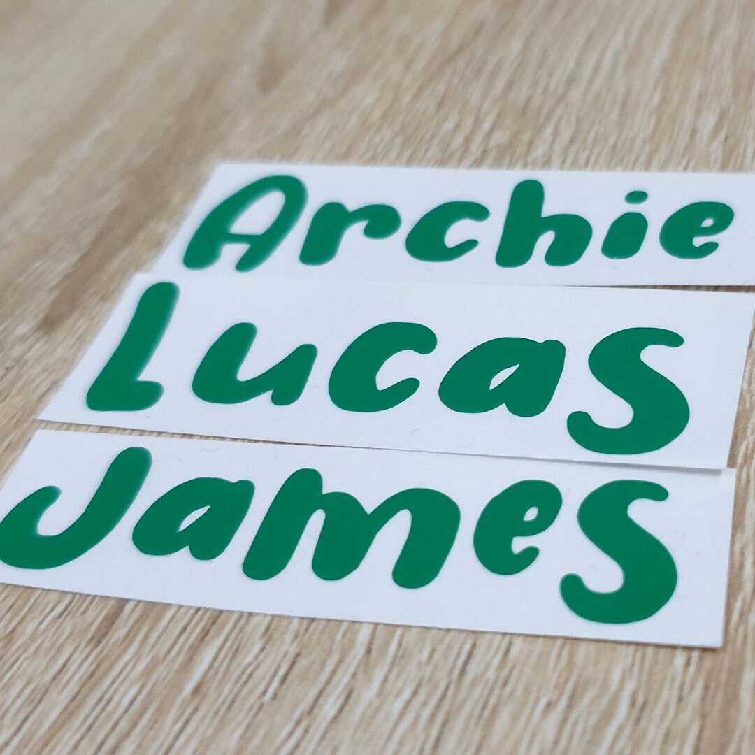 Vinyl Name Stickers, Personalised Labels - Etsy Australia