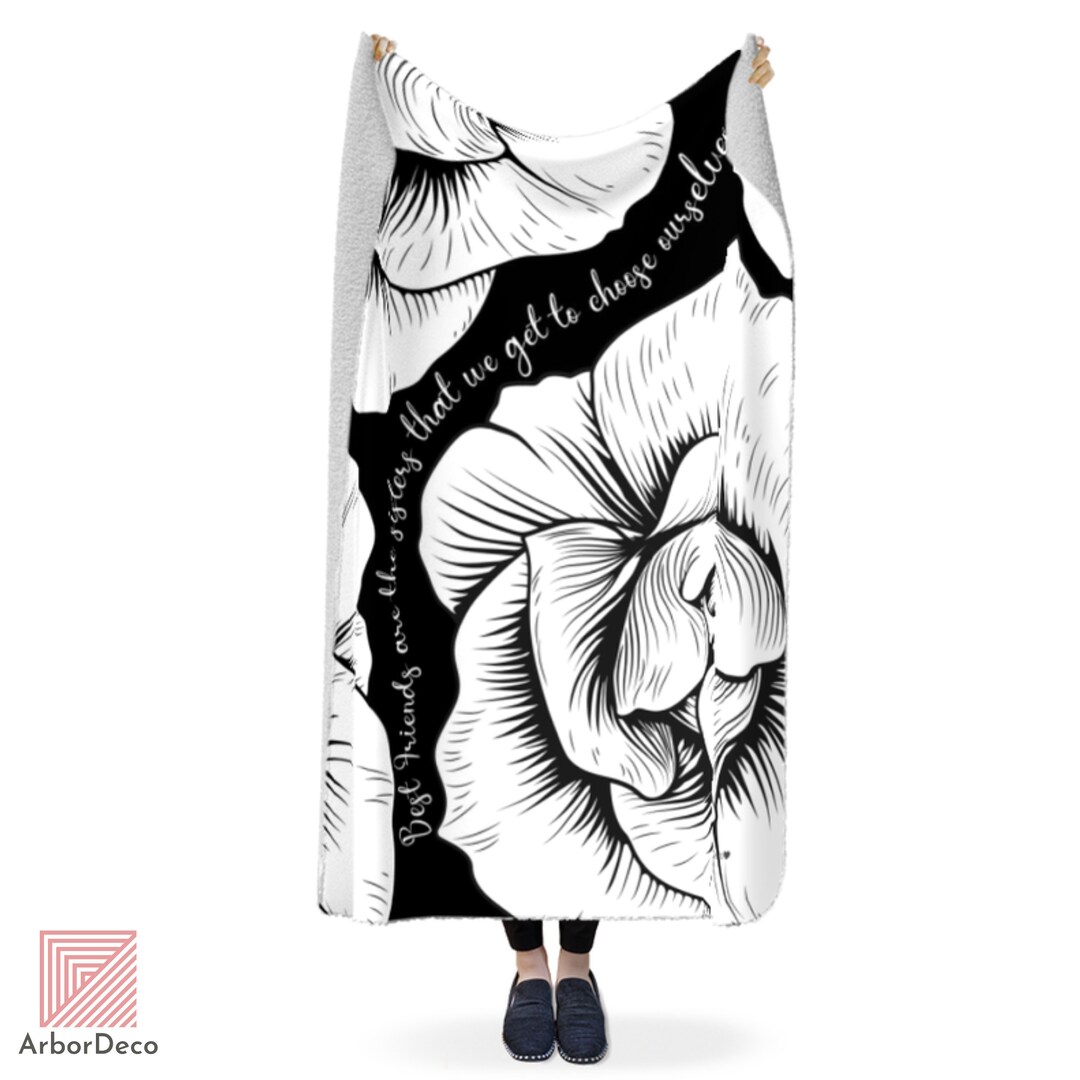 Best Friends Are the Sisters We Choose - Friendship Blanket - Cozy ...
