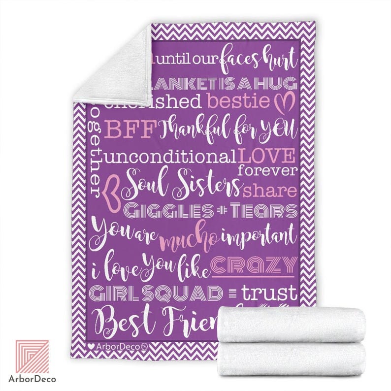 Best Friend Blanket Velvet Soft Friendship Blanket the Perfect Best ...