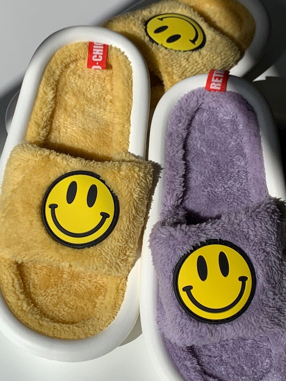 Smile indoor home slippers / Cute indoor slip-on for woman / | Etsy