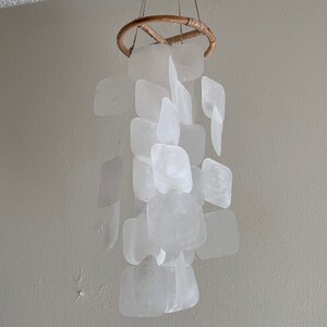 Square Capiz Shell Mobile / Capiz Shell Wind Chime / Capiz - Etsy