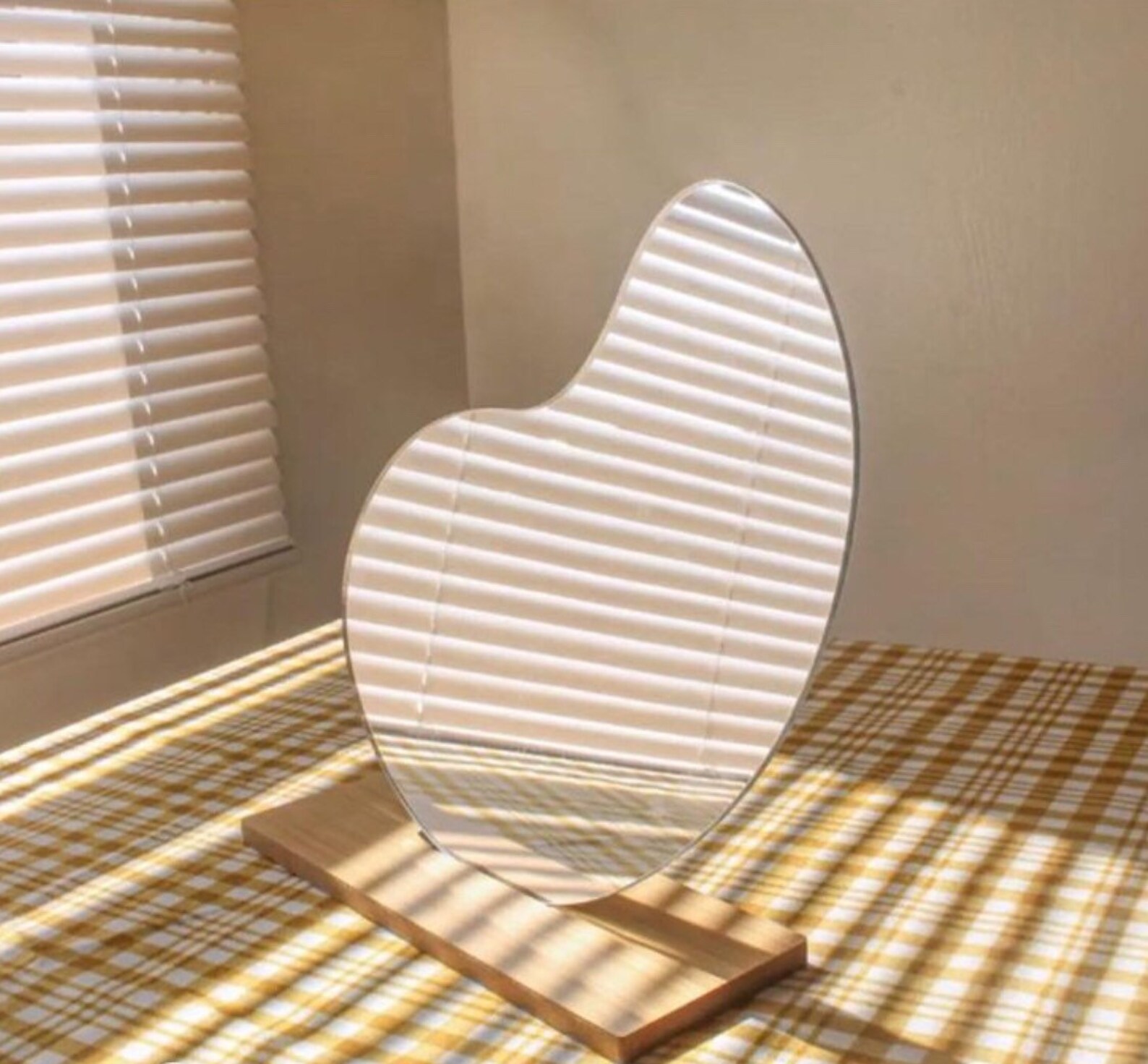 Bean shaped irregular mirror / Unique Irregular table top | Etsy