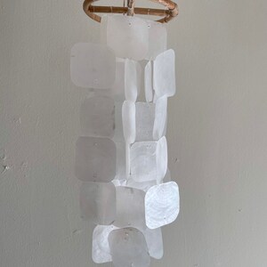 Square Capiz Shell Mobile / Capiz Shell Wind Chime / Capiz - Etsy