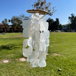 Square Capiz Shell Mobile / Capiz Shell Wind Chime / Capiz - Etsy