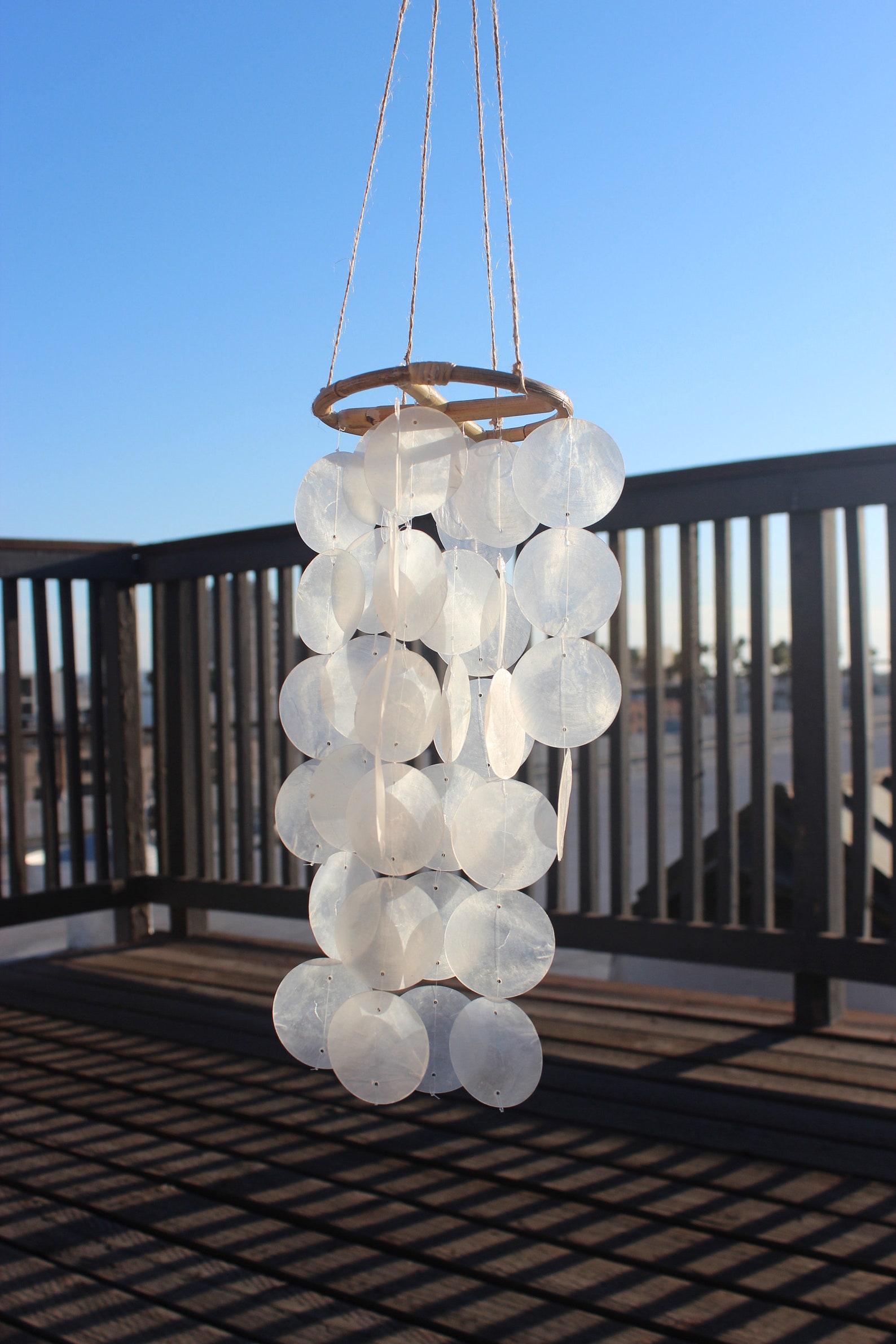 Capiz Shell Mobile / Capiz Shell Wind Chime / Capiz Shell - Etsy