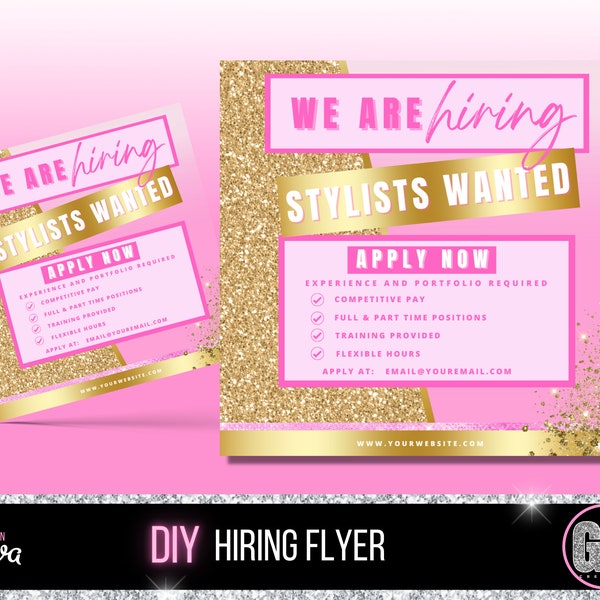 Salon Hiring Flyer - Etsy