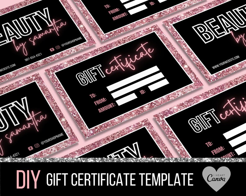 15 Piece Beauty Branding Bundle Rose Gold Loyalty Card - Etsy