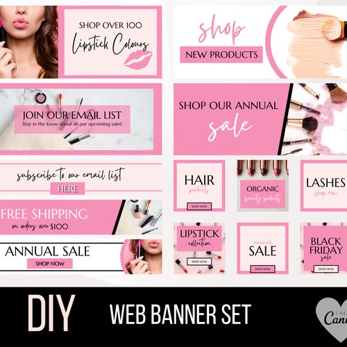 Web Banners Website Banners Boutique Shopify Banners - Etsy