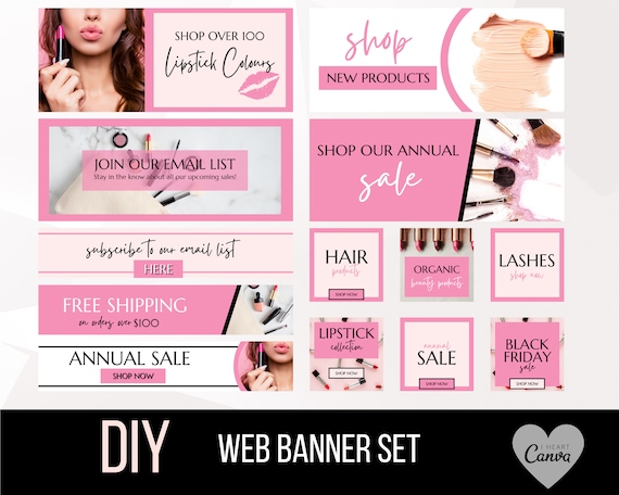 Web Banners Website Banners Boutique Shopify Banners - Etsy