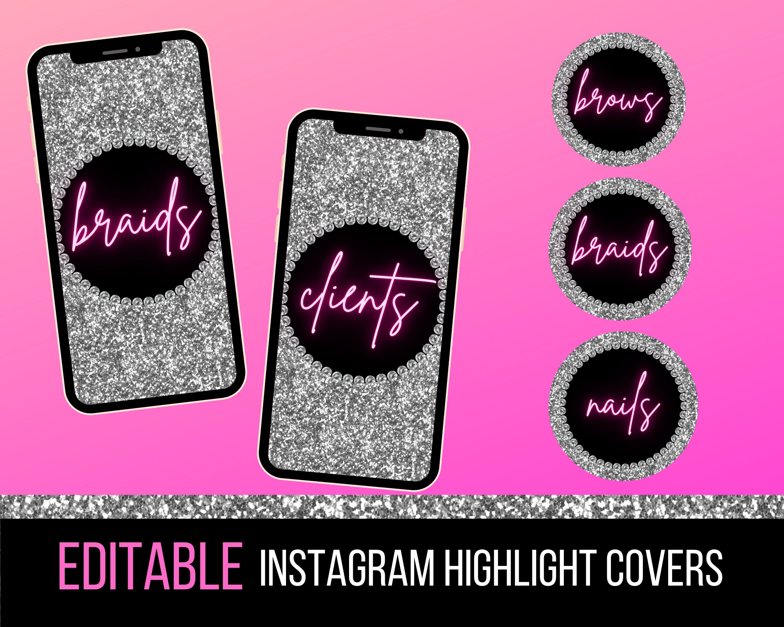 Instagram Highlight Covers Neon Instagram Highlight - Etsy