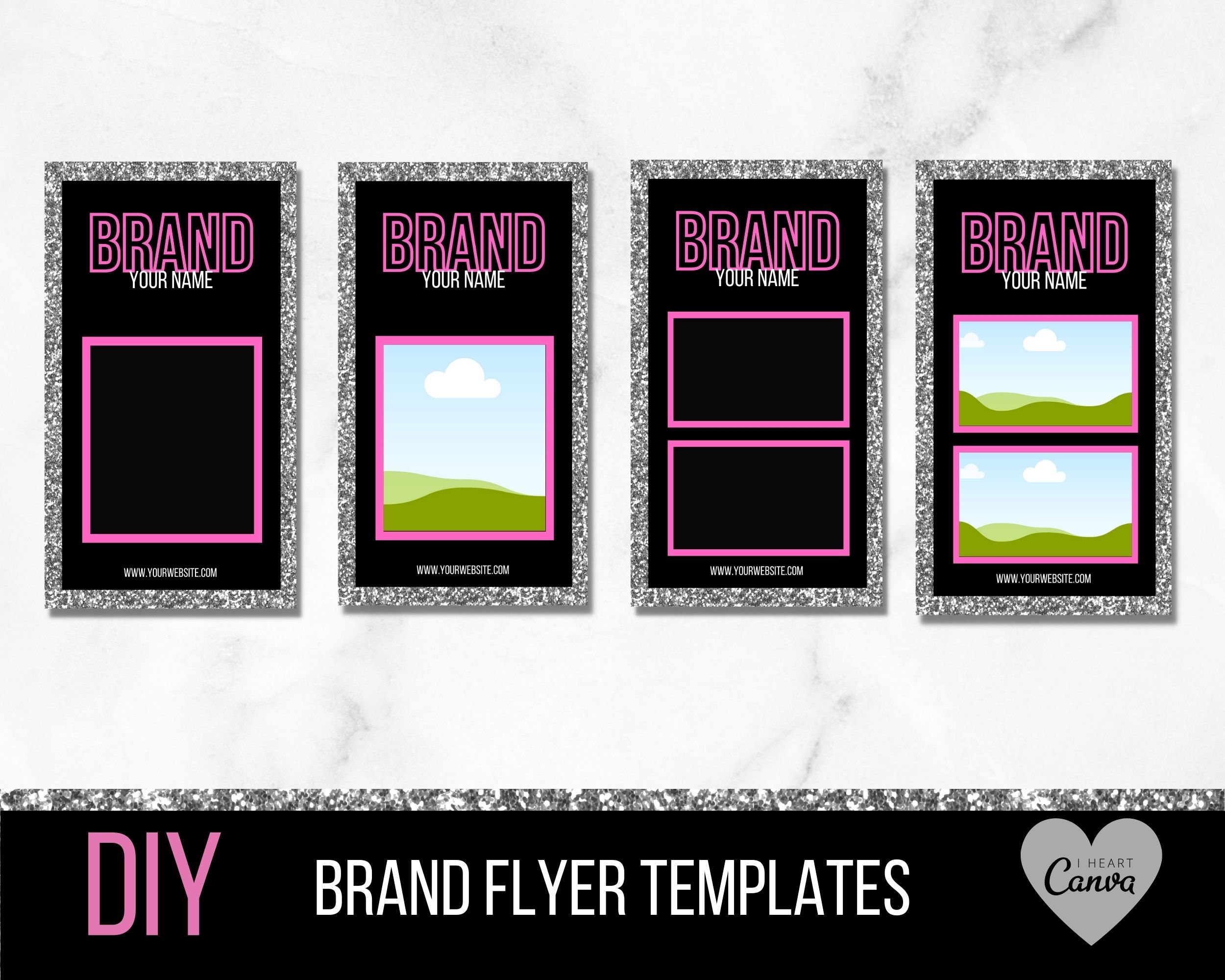 Social Media Flyer Backgrounds Branding Instagram Posts - Etsy