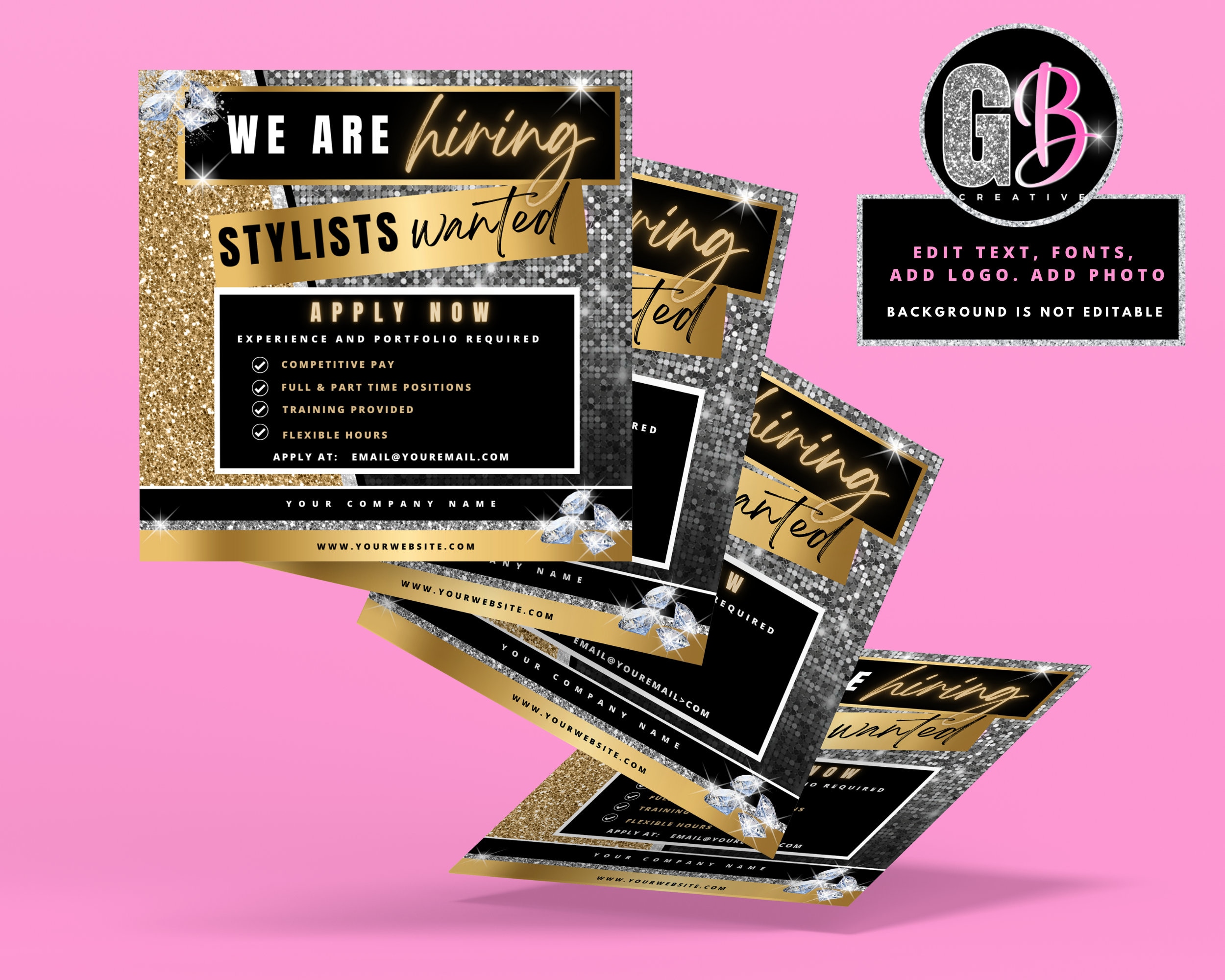 Now Hiring Flyer Template Social Media Flyer Business - Etsy