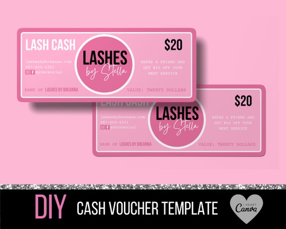 Gift Certificate Template Gift Voucher Cash Certificate | Etsy