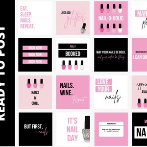 Nail Instagram Posts Nail Artist Social Media Posts Nail Tech Instagram ...