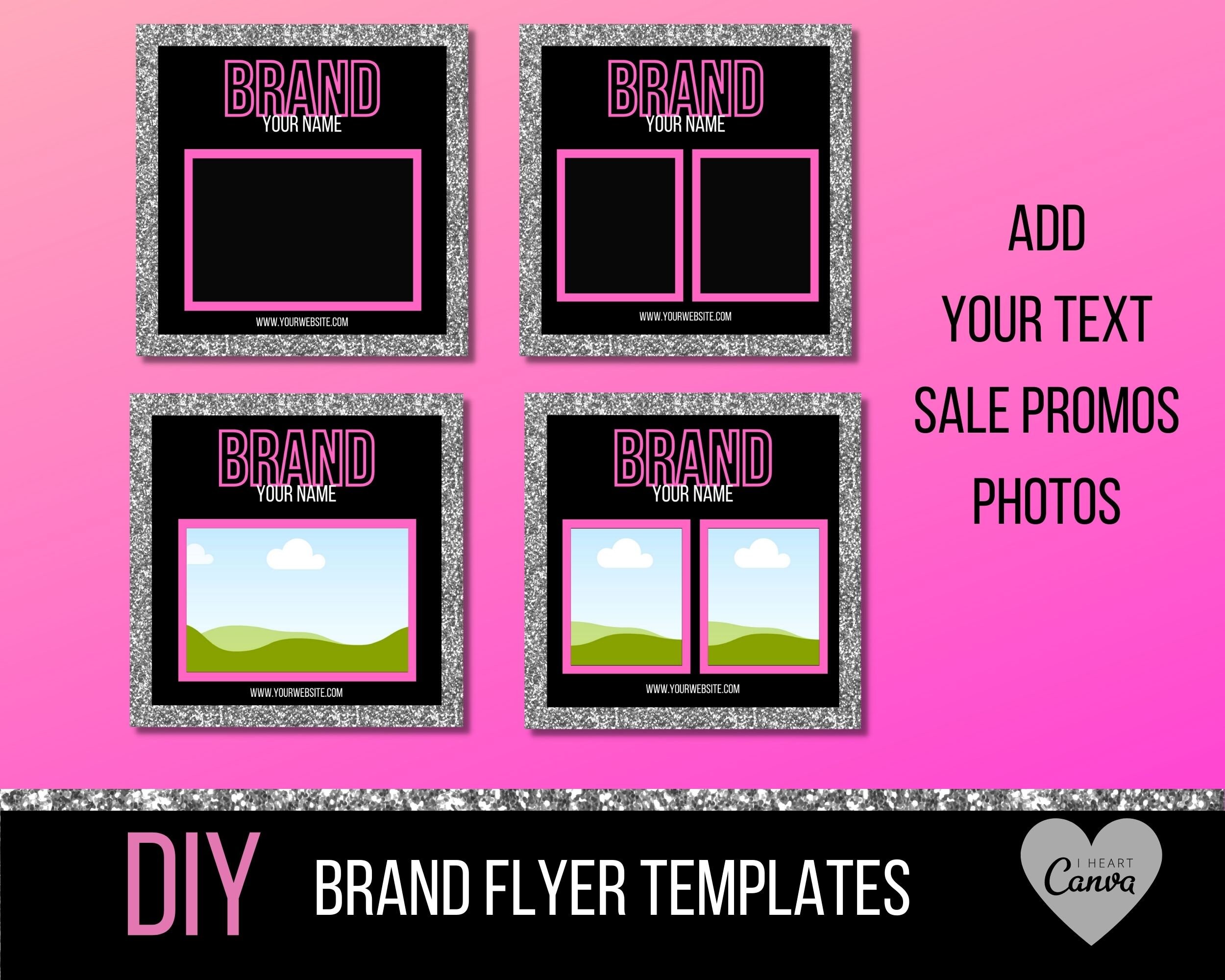 Social Media Flyer Backgrounds Branding Instagram Posts - Etsy