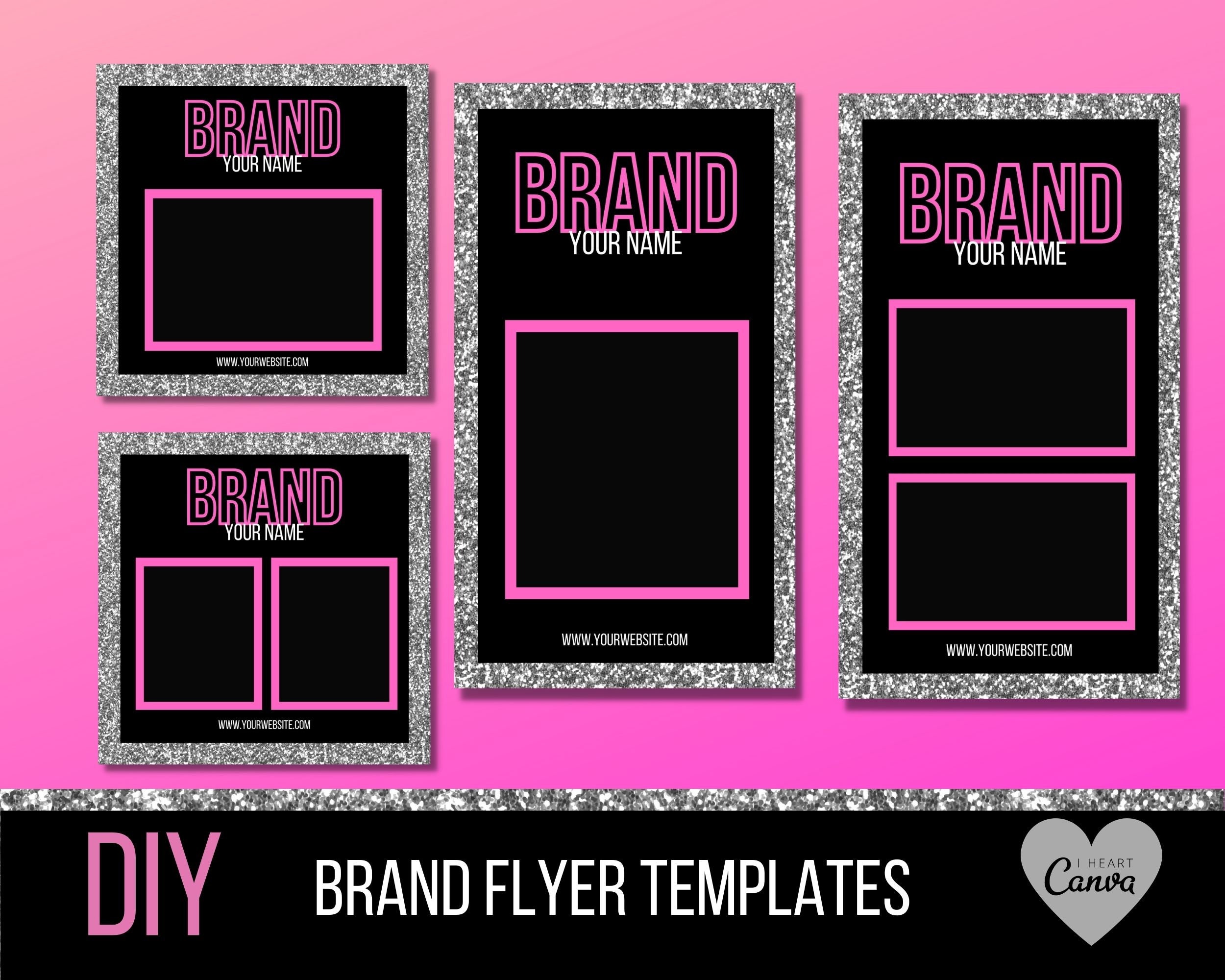 Social Media Flyer Backgrounds Branding Instagram Posts - Etsy