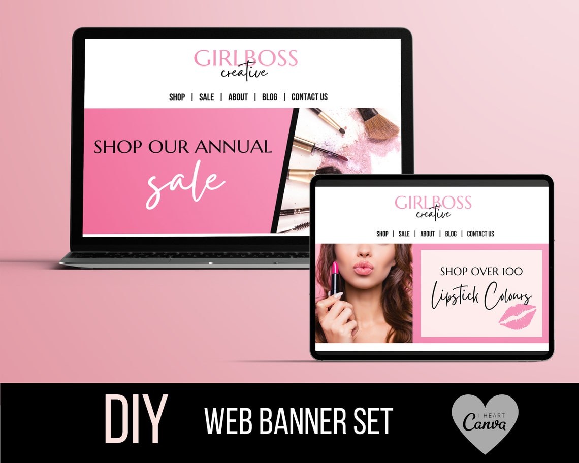 Web Banners Website Banners Boutique Shopify Banners - Etsy