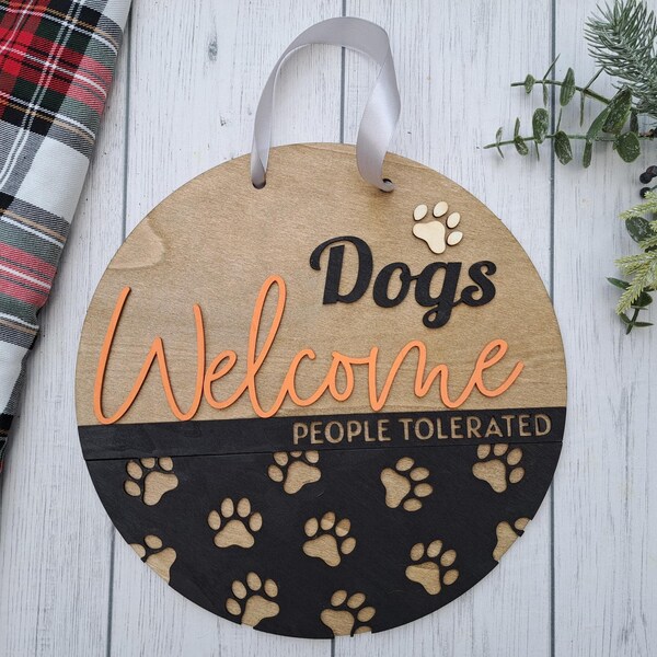 Dog Welcome Sign - Etsy UK