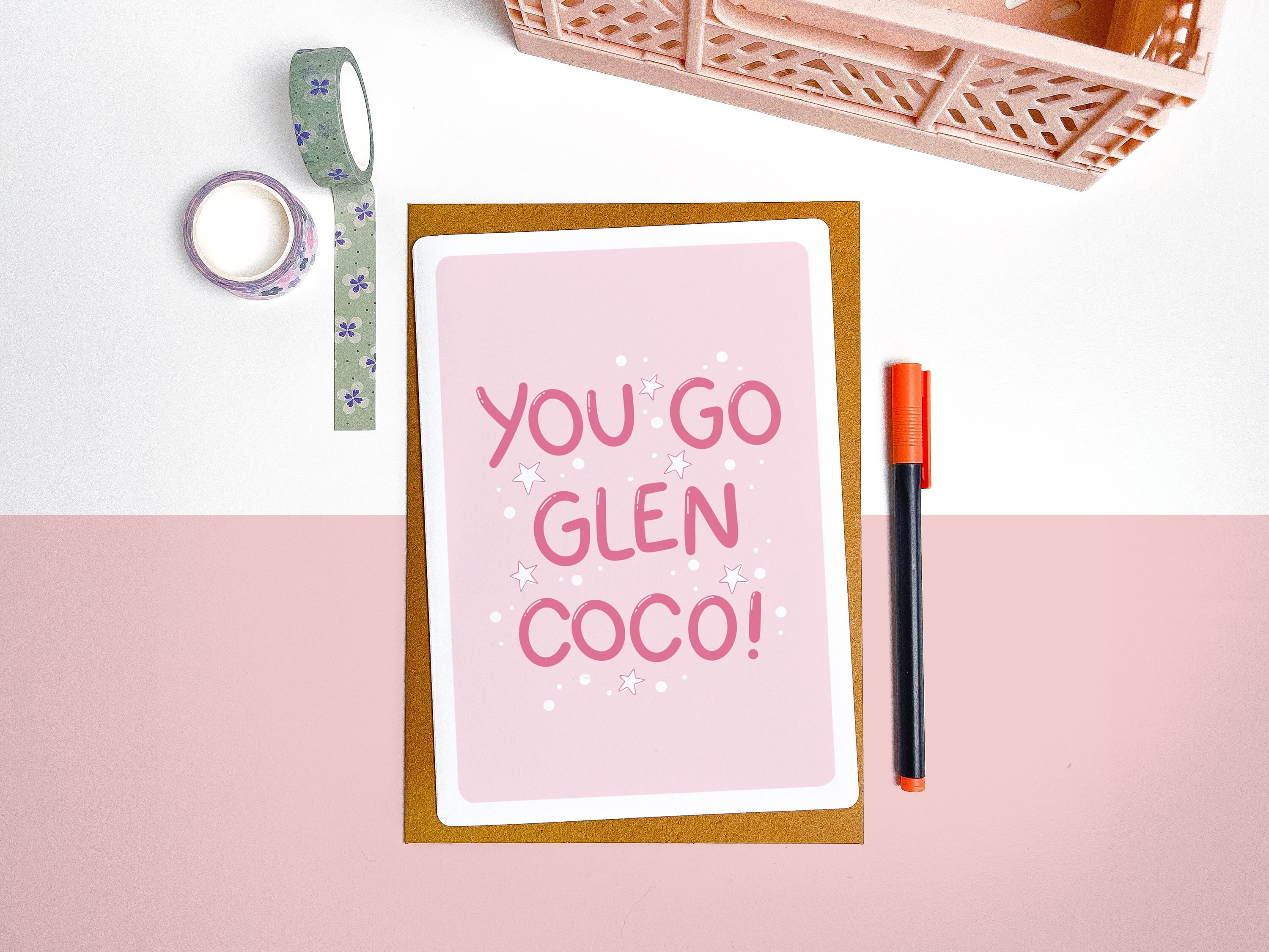 You Go Glen Coco Facebook Cover You Go, Glen Coco! Drink Coaster