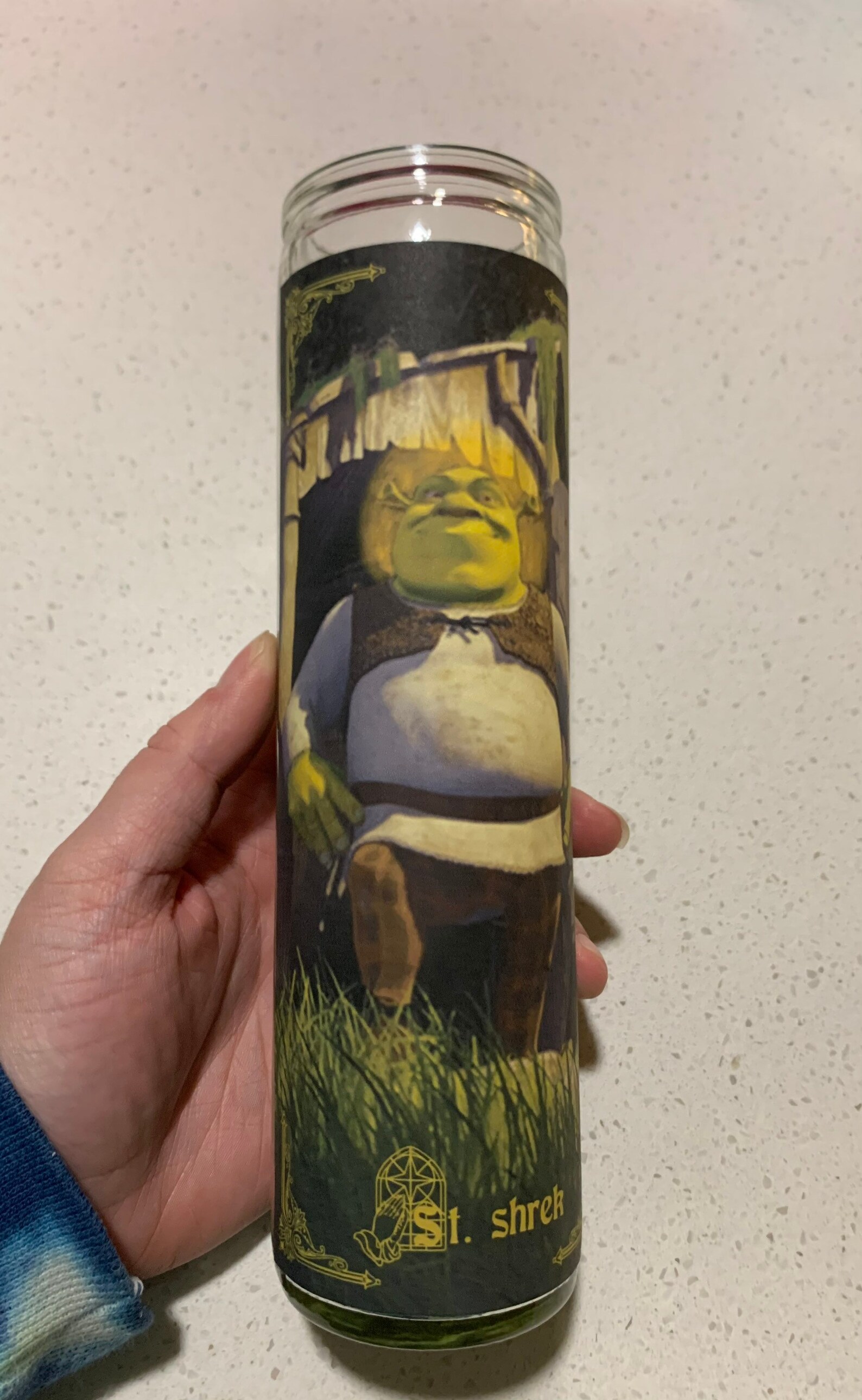 Shrek prayer candle Eco-Friendly | Etsy
