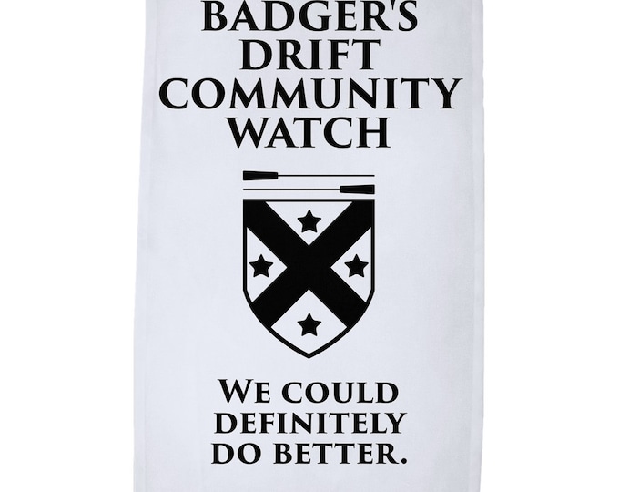 Badger's Drift Community Watch Midsomer Murders Tea Towel - Etsy