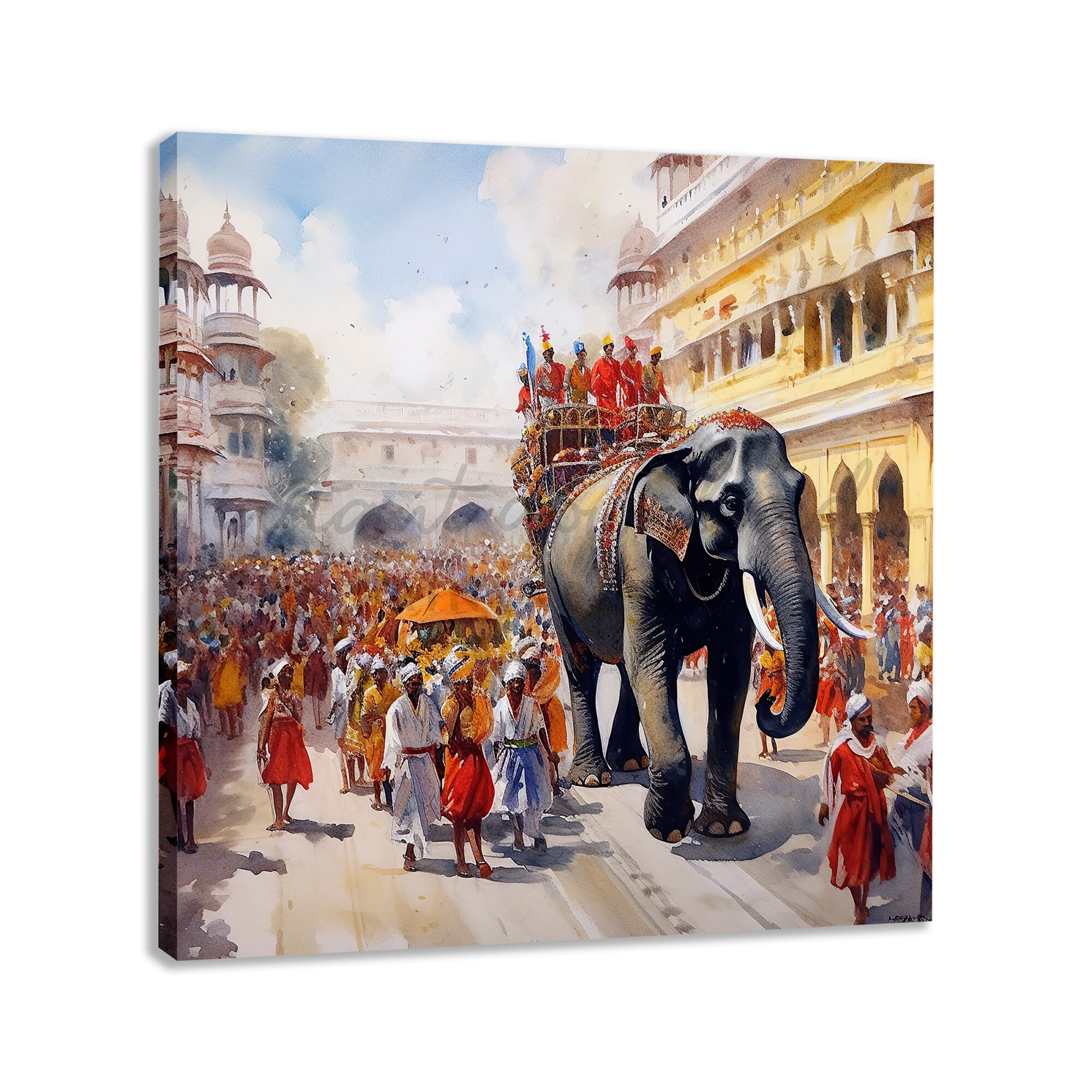 Royal Kingdom Procession, Elephant Painting, Culture of India, Kingdom ...