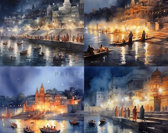 Varanasi Photo Print Varanasi Wall Art Varanasi Poster - Etsy