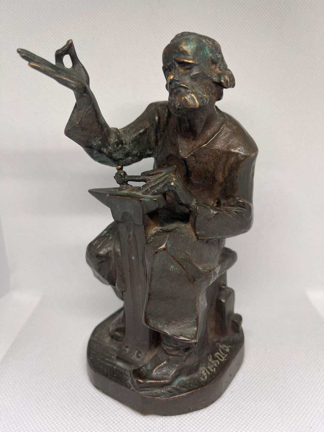 Vintage Bronze Blacksmith Figurine: "lefty" Folk Tale, USSR 70s - Etsy
