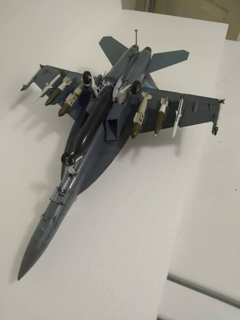 F 18 Super Hornet Fighter Jet 1 48 Scale Model - Etsy
