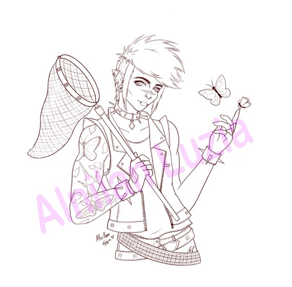 Flick ACNH 3 Digital Colouring Pages png | Etsy