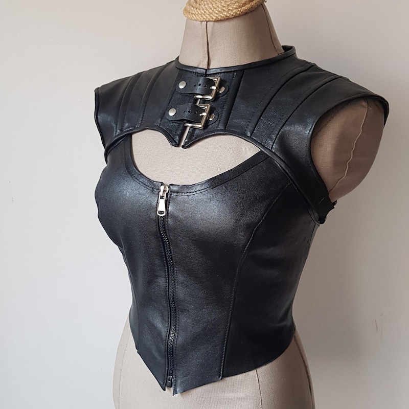 Leather Bustier - Etsy