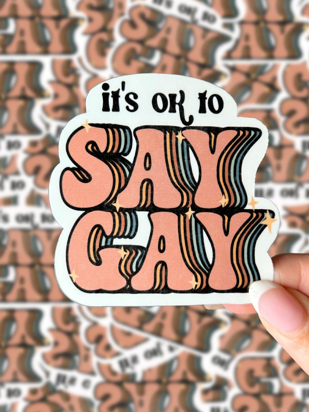 It's Ok to Say Gay Sticker, Equality Sticker, LGBTQ Sticker, Equal ...