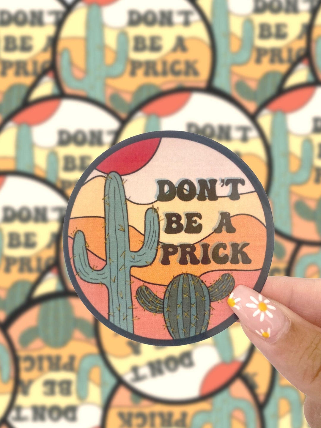 Prick Sticker Waterproof Vinyl Sticker Laptop Sticker Water - Etsy