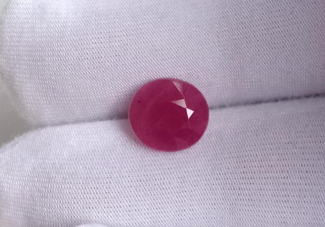 Natural African Ruby Oval Cut Gemstones, Natural Ruby Loose Stone 2.62 Cts, Red Ruby Oval ...