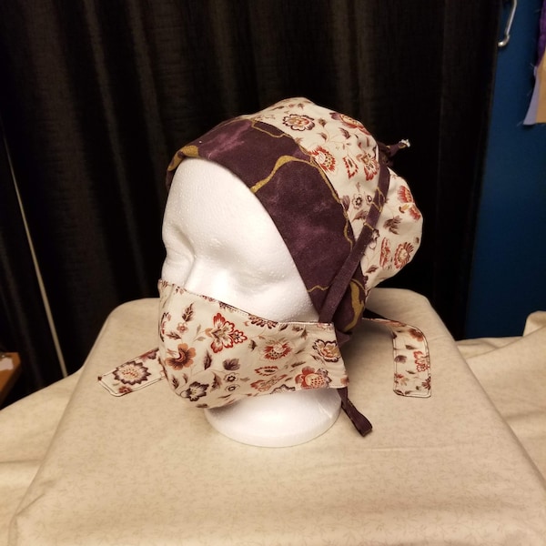 Scrub Cap and Mask - Etsy