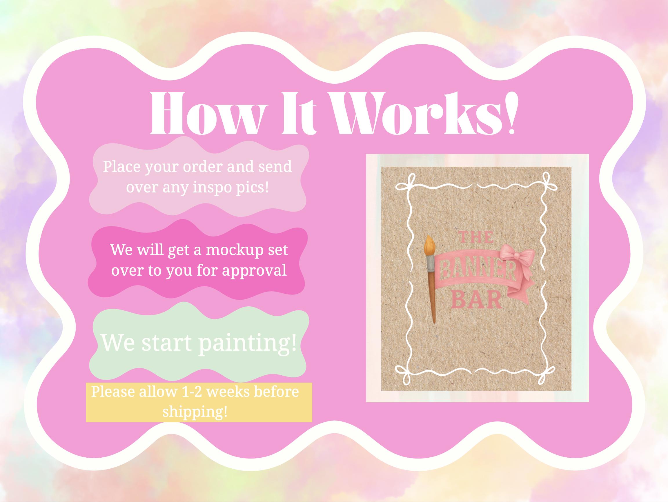 Hand Painted Canva Banners! - Etsy