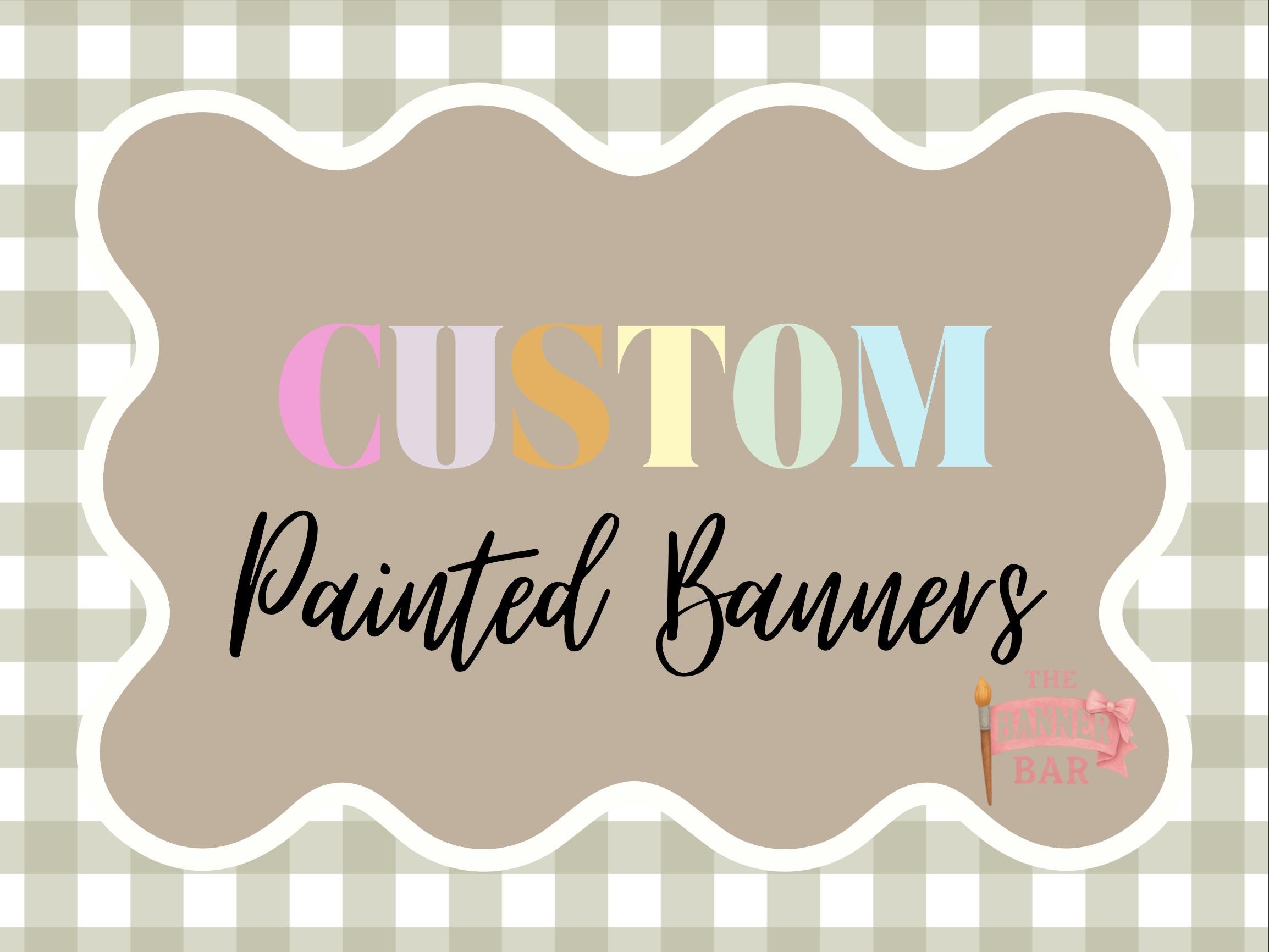 Hand Painted Canva Banners! - Etsy